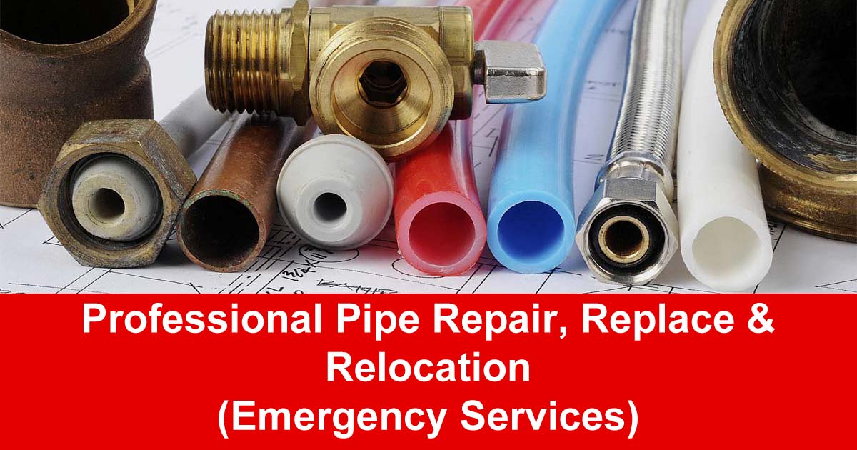 Pipe Repair, Replace & Relocation | San Diego | West Plumbing Services