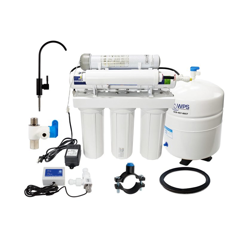 GRO 6-Stage-UV Reverse Osmosis Installation Kit with Pentair 50 GPD ...